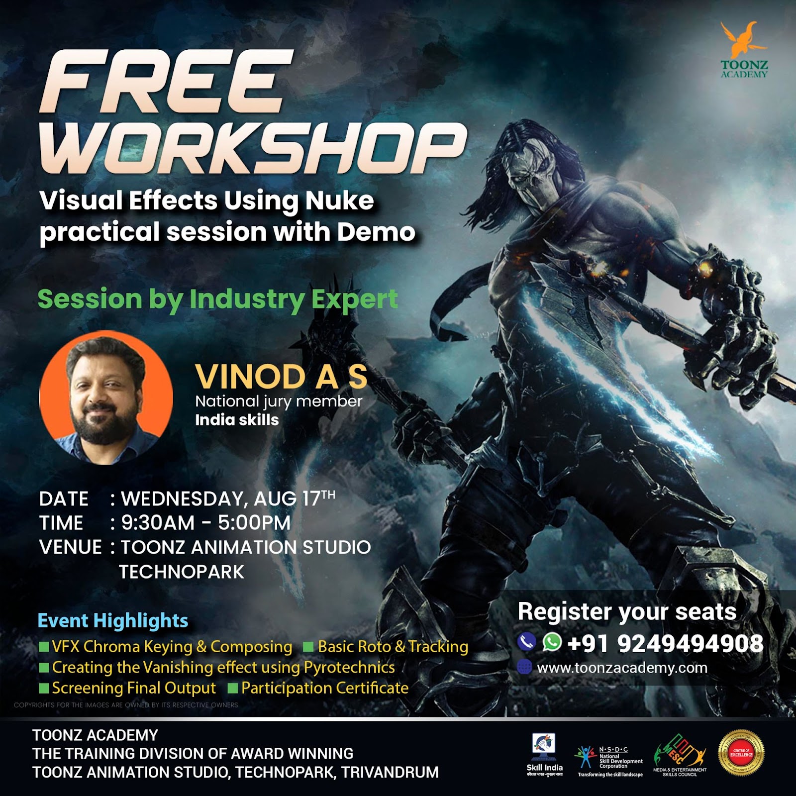 Practical session on visual effects in Nuke with Demo !! - Toonz Academy